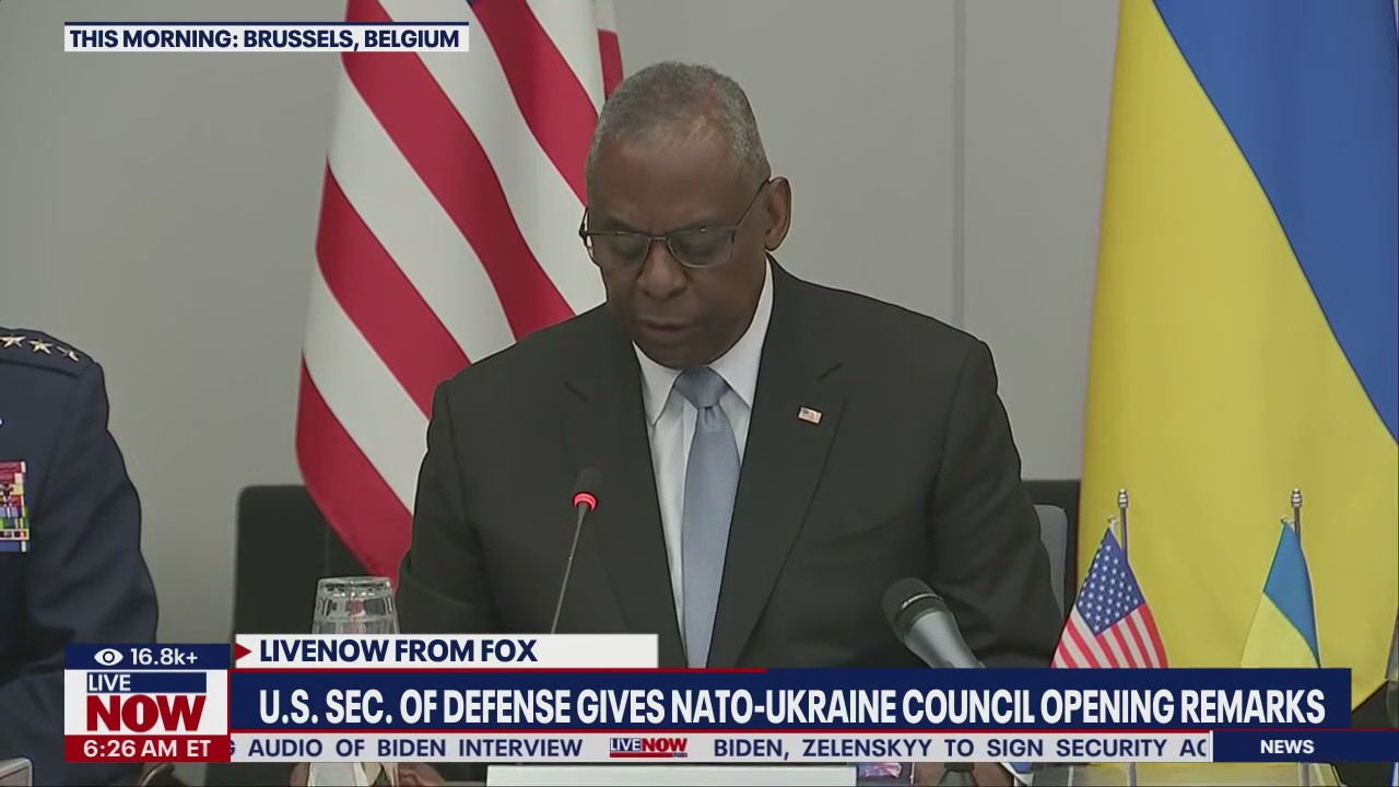 Sec. Austin opening remarks, NATO-Ukraine Council | LiveNOW from FOX