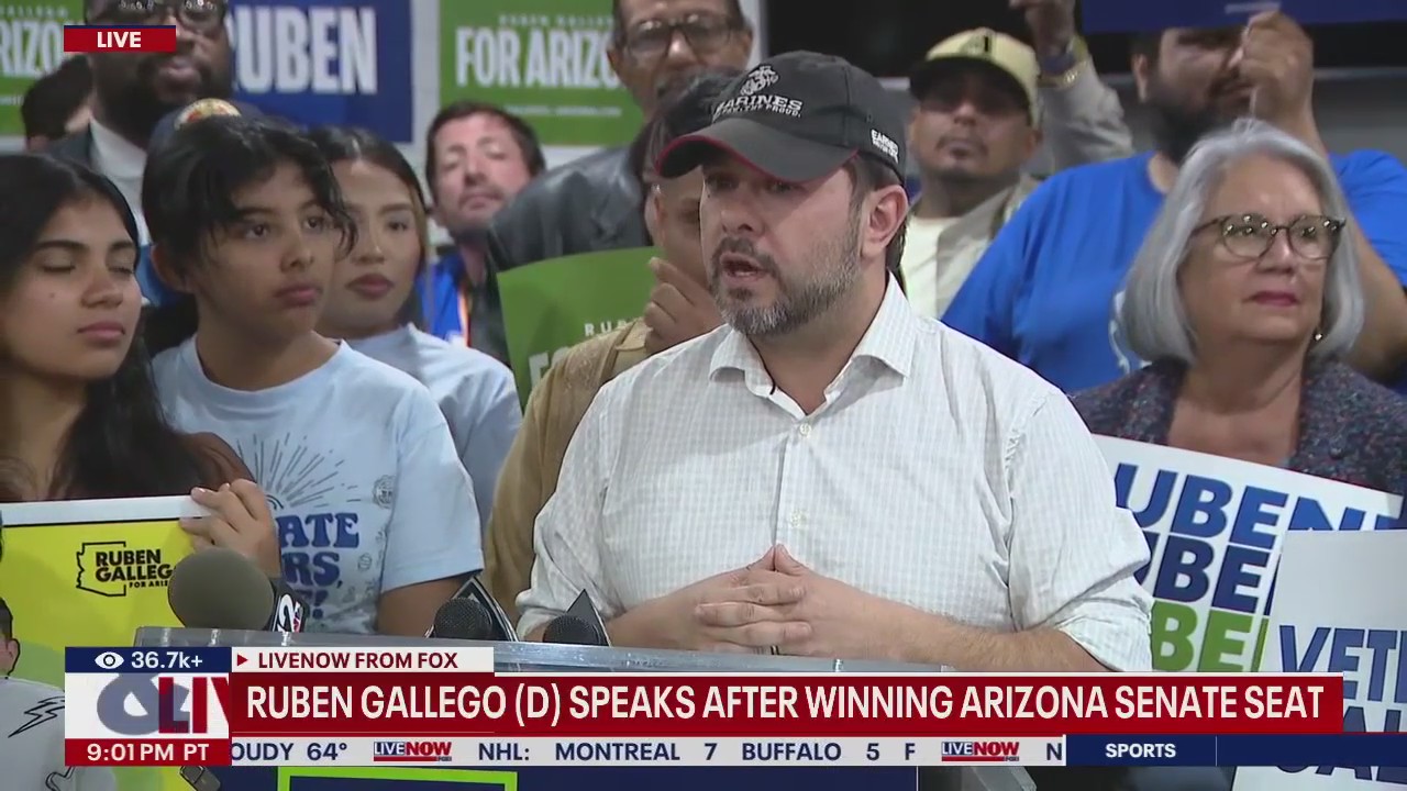 Democrat Ruben Gallego wins Arizona Senate race | LiveNOW from FOX