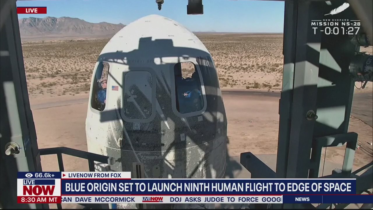 Blue Origin launches 9th human spaceflight | LiveNOW from FOX