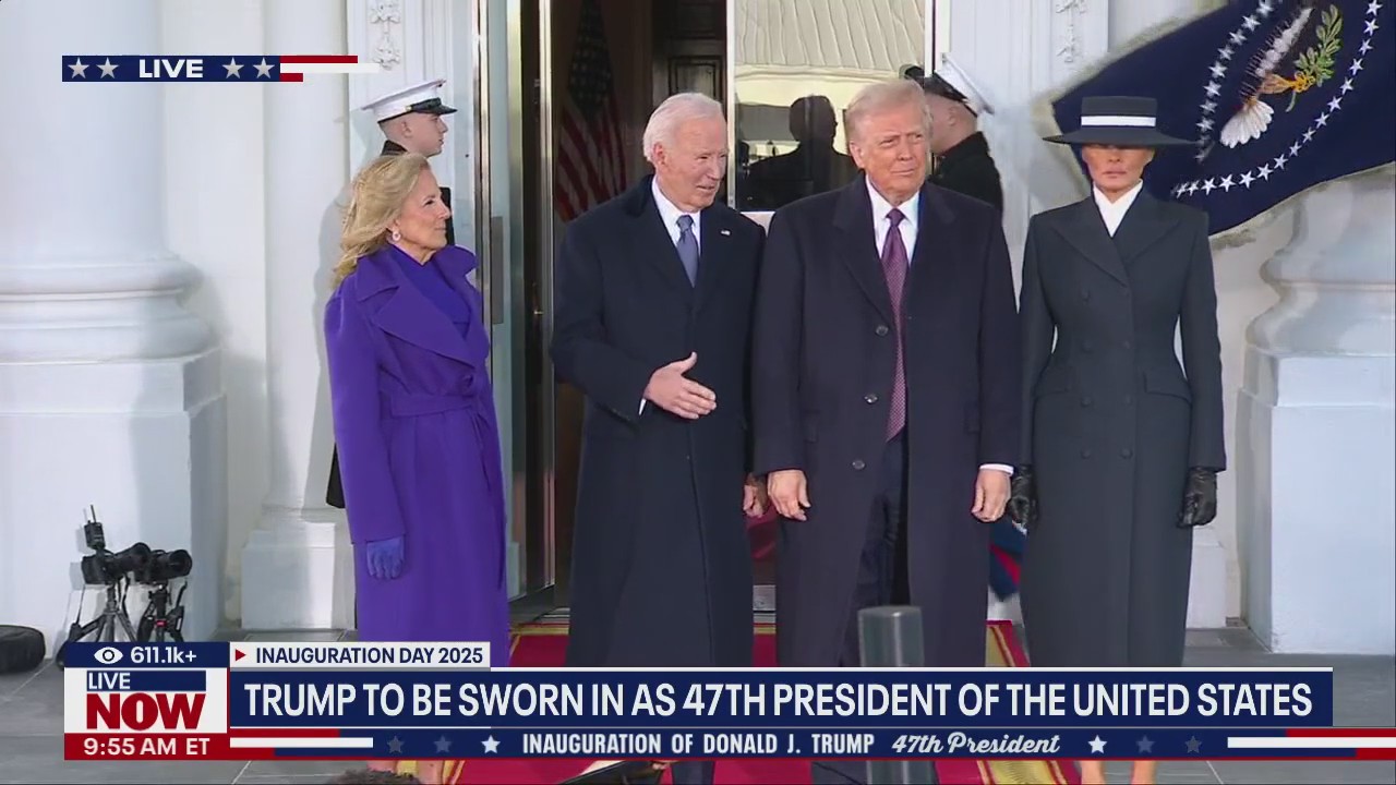 Donald, Melania Trump arrive at White House | LiveNOW from FOX