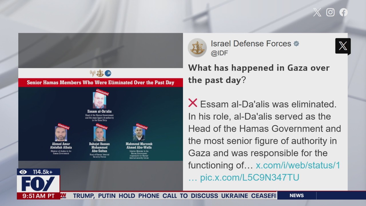 Israel eliminates head of Hamas' govt. | LiveNOW from FOX