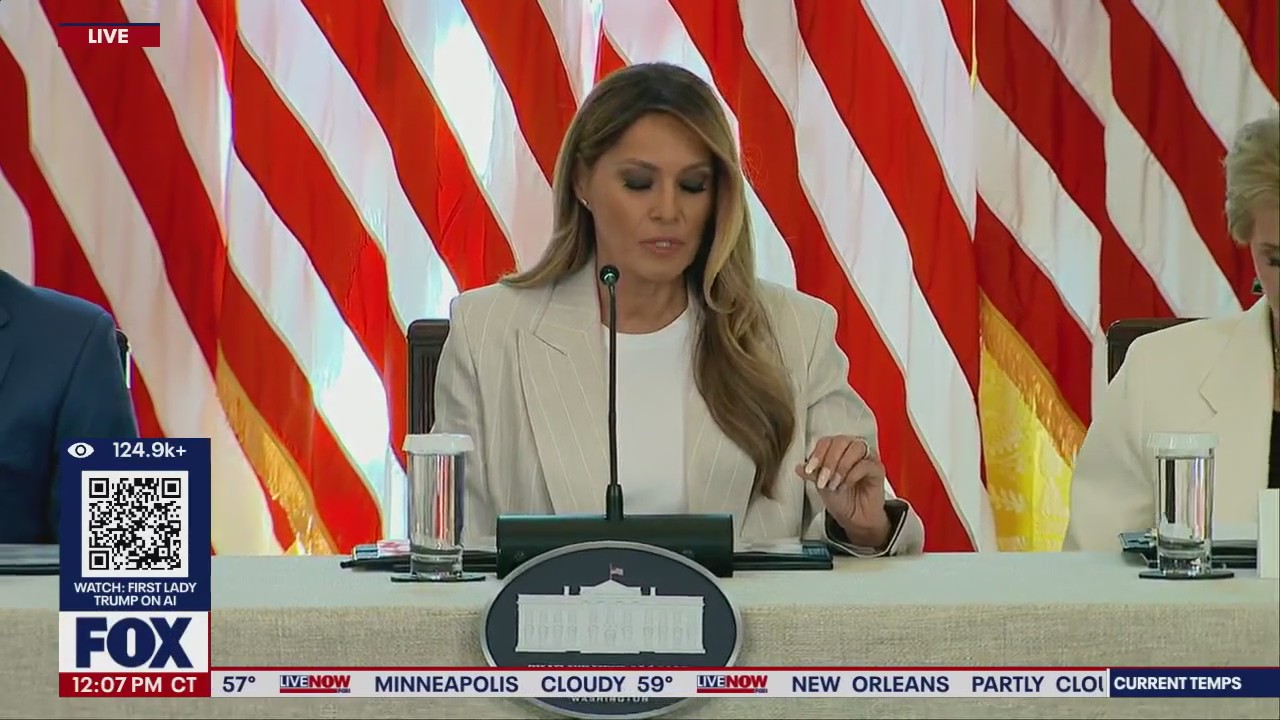 First Lady hosts AI task force meeting | LiveNOW from FOX