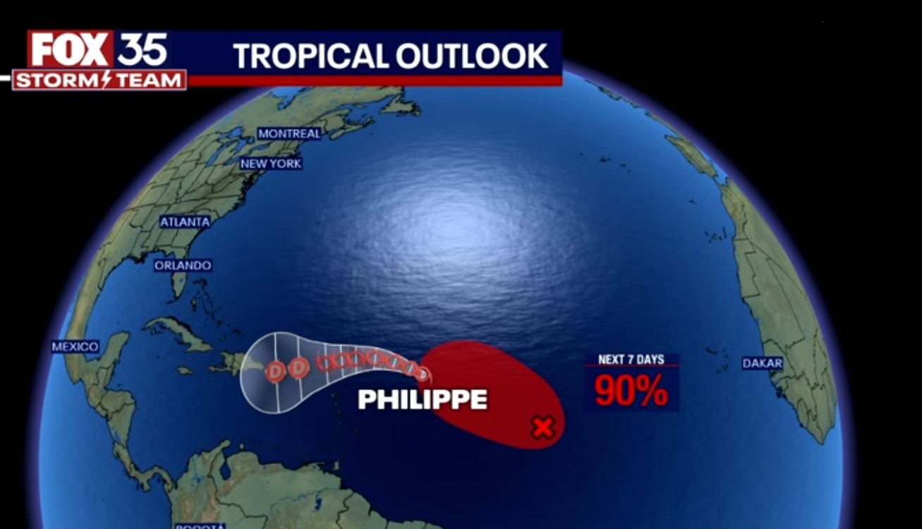 Tracking Philippe, second tropical wave | FOX 35 Orlando