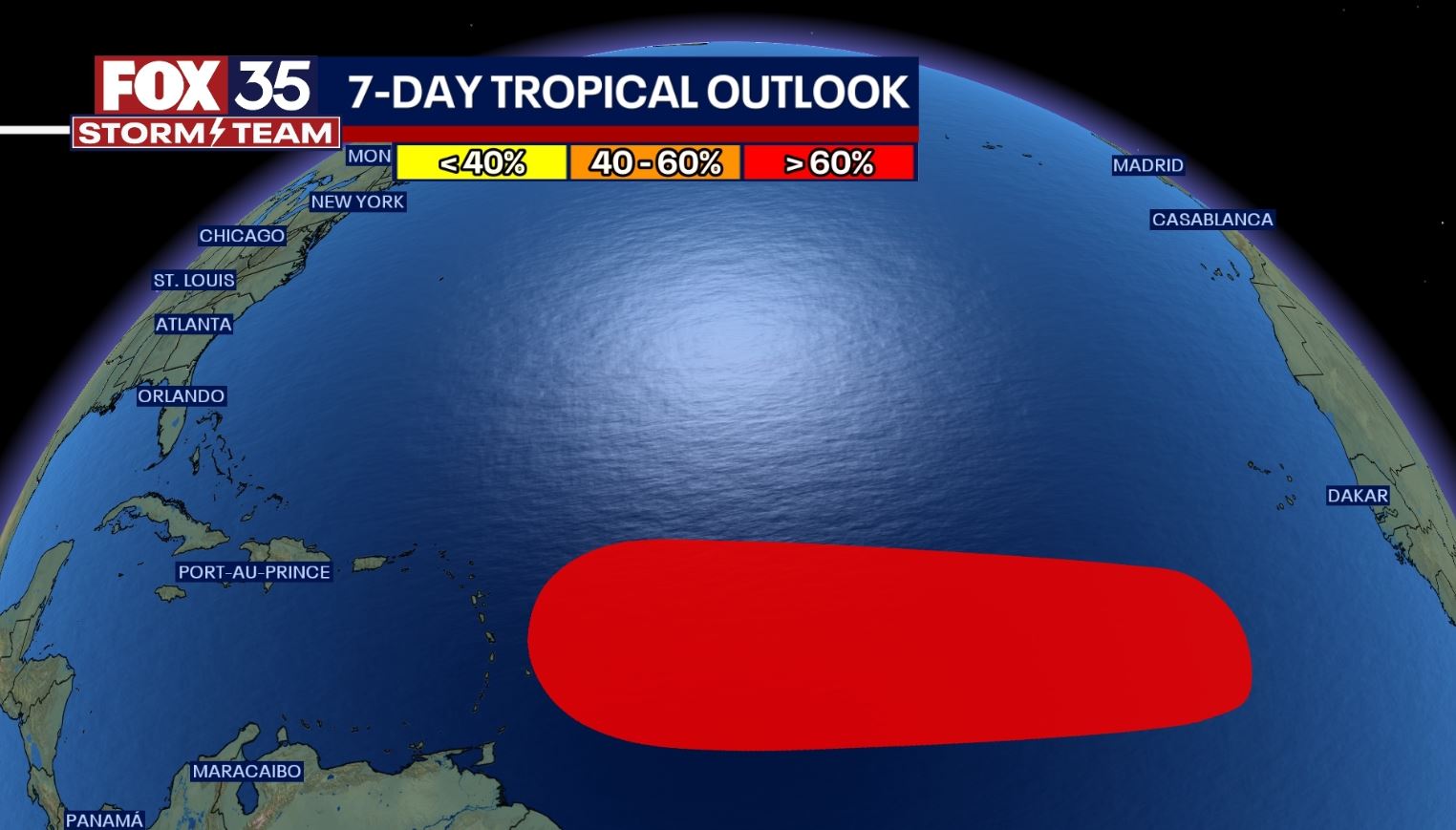 Tracking the Tropics: Sean downgraded to a tropical depression | FOX 35 ...
