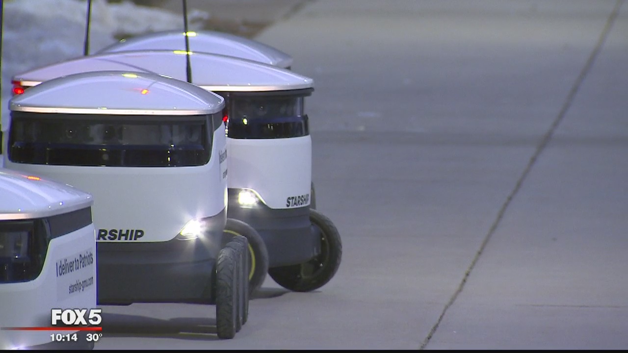 Robots deployed for food deliveries at George Mason University | FOX 5 DC