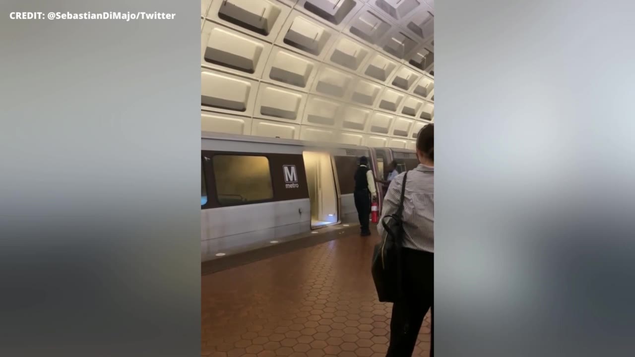 VIDEO: Smoke billows out from DC Metro car | FOX 5 DC