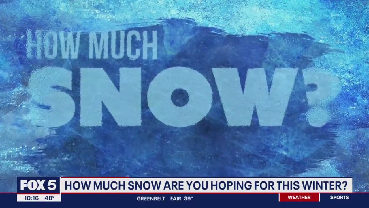 How much snow are you hoping for this winter? | FOX 5 DC