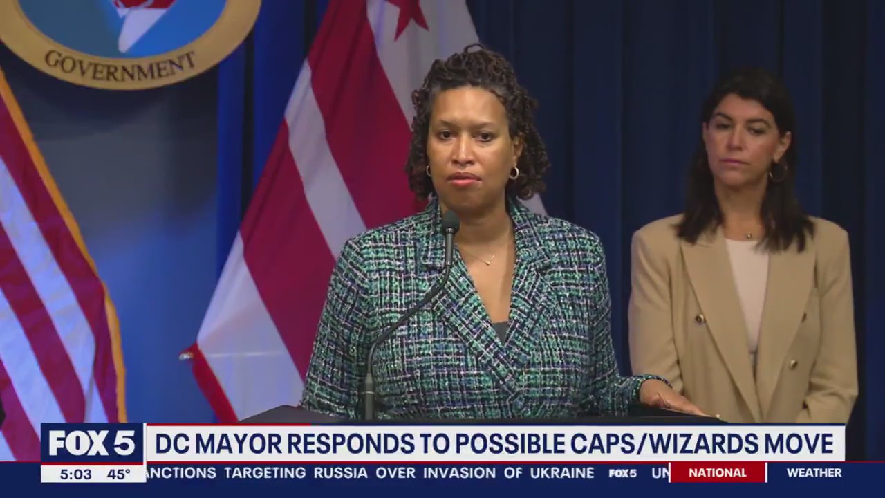 DC Mayor Bowser responds to possible Capitals, Wizards move to Virginia ...