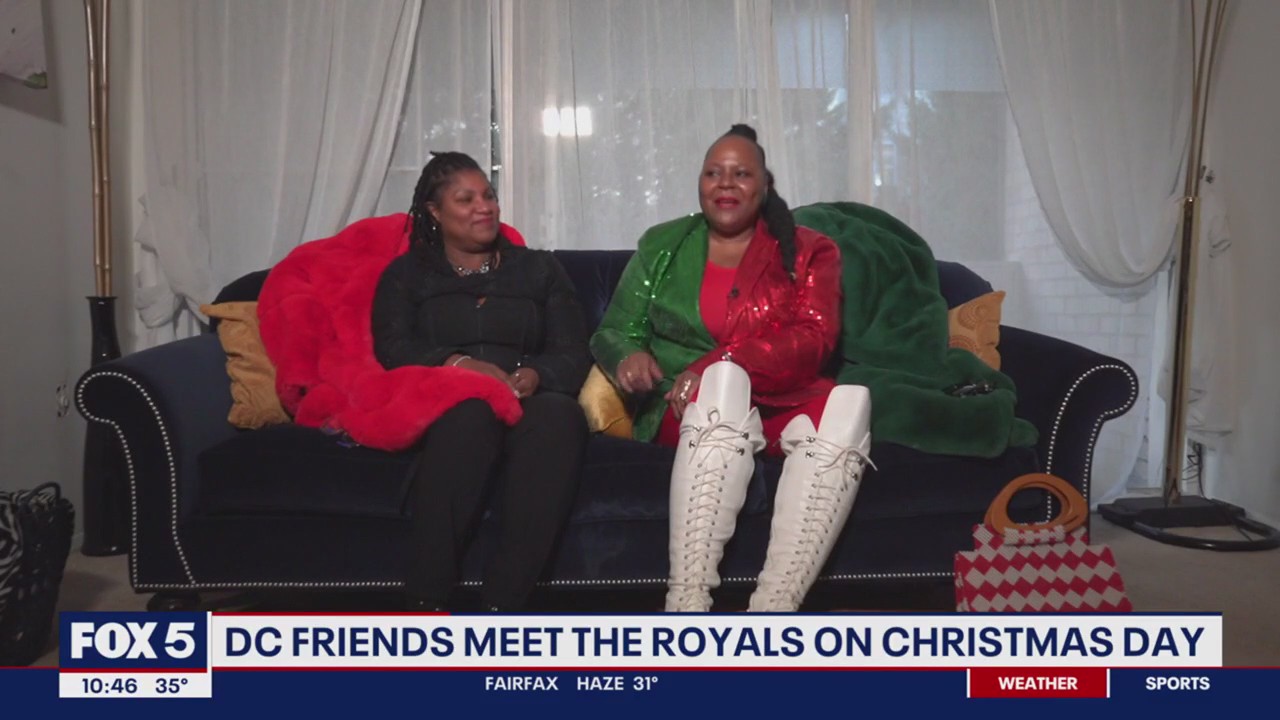 DC friends' Royal Family Christmas encounter goes viral | FOX 5 DC