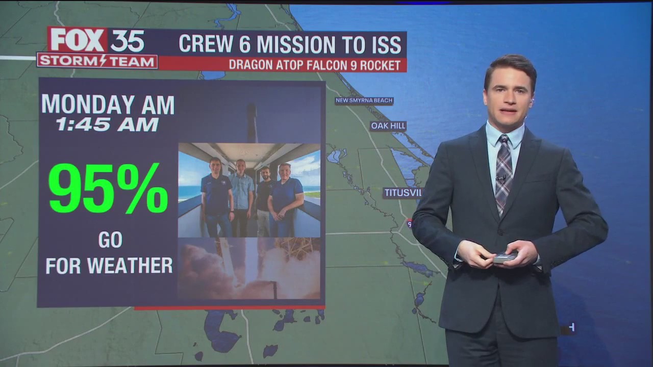 Weather looking good for Crew-6 astronaut launch from Florida | FOX 35 ...