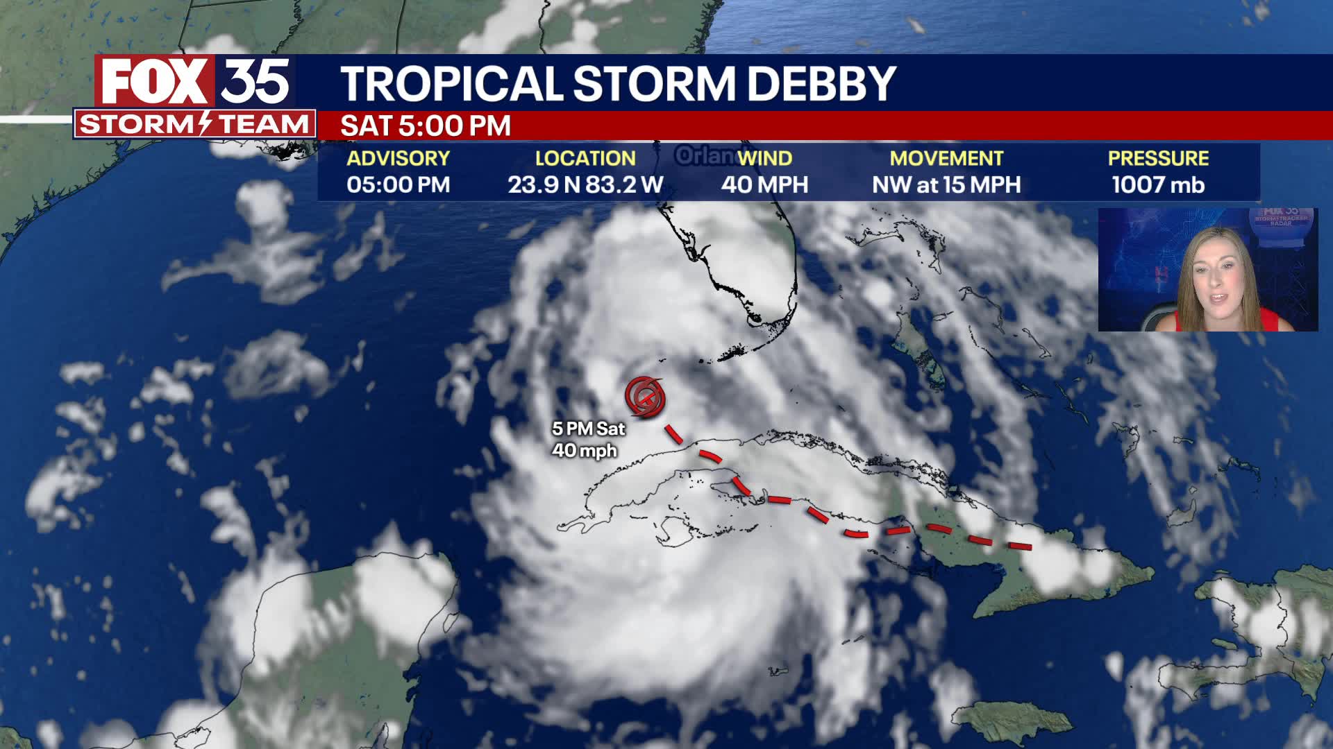 Tropical Storm Debby forms in the Gulf | FOX 51 Gainesville