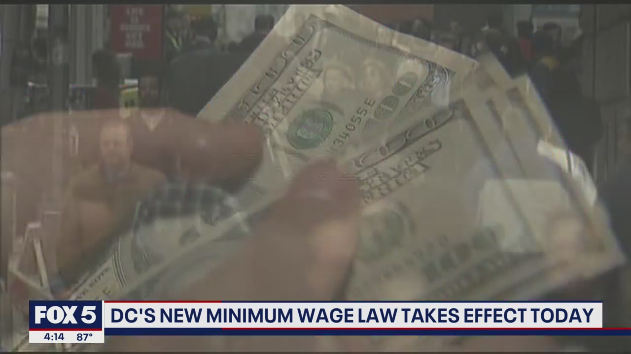 New minimum wage law takes effect July 1 in DC | FOX 5 DC
