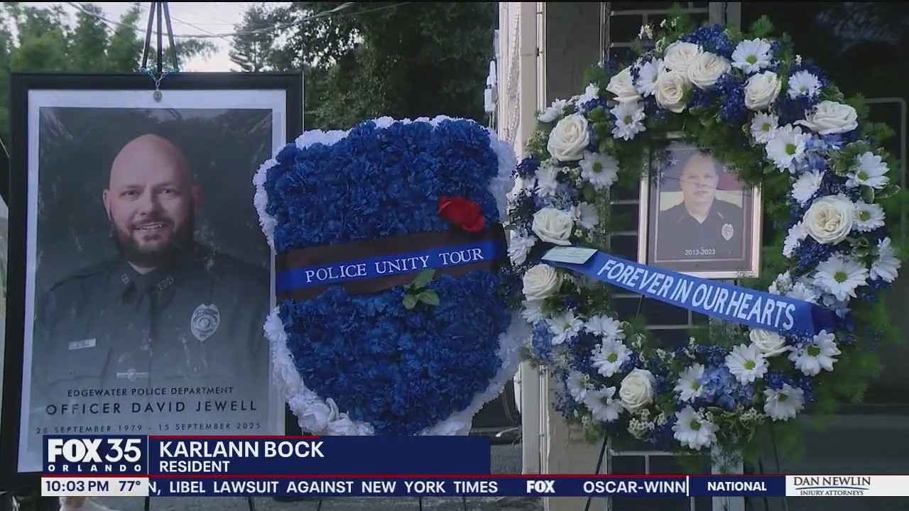 Edgewater Police Officer David Jewell donations | FOX 35 Orlando