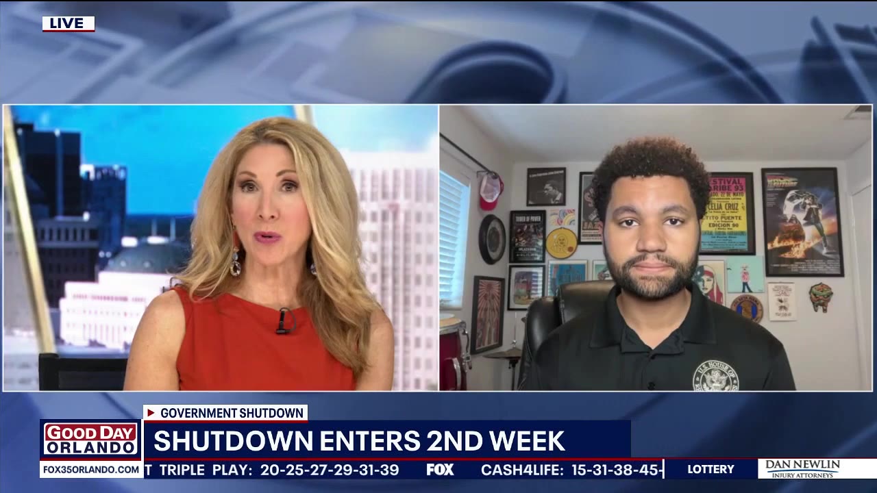 Rep. Maxwell Frost speaks on 2nd week of government shutdown | FOX 35 ...