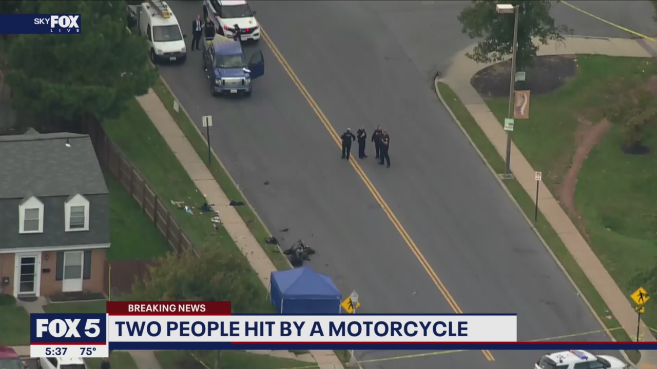 Two people hit by a motorcycle | FOX 5 DC