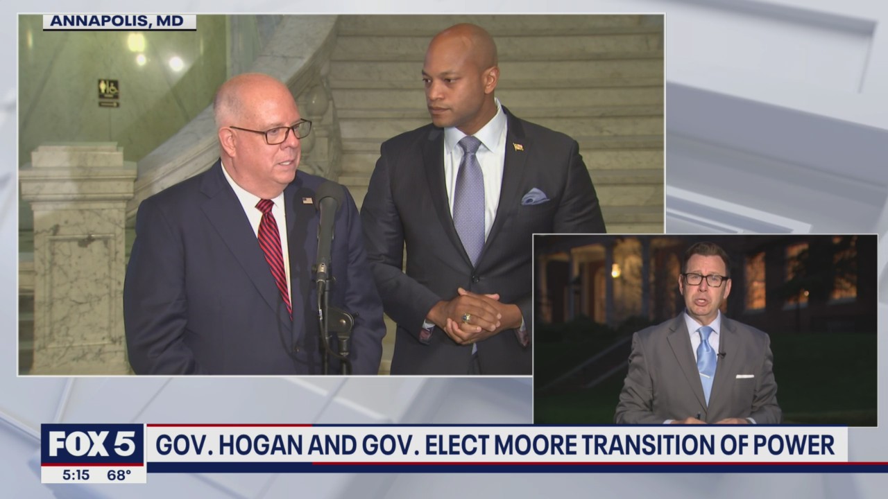 Gov. Hogan and Gov. Elect Moore transition of power | FOX 5 DC