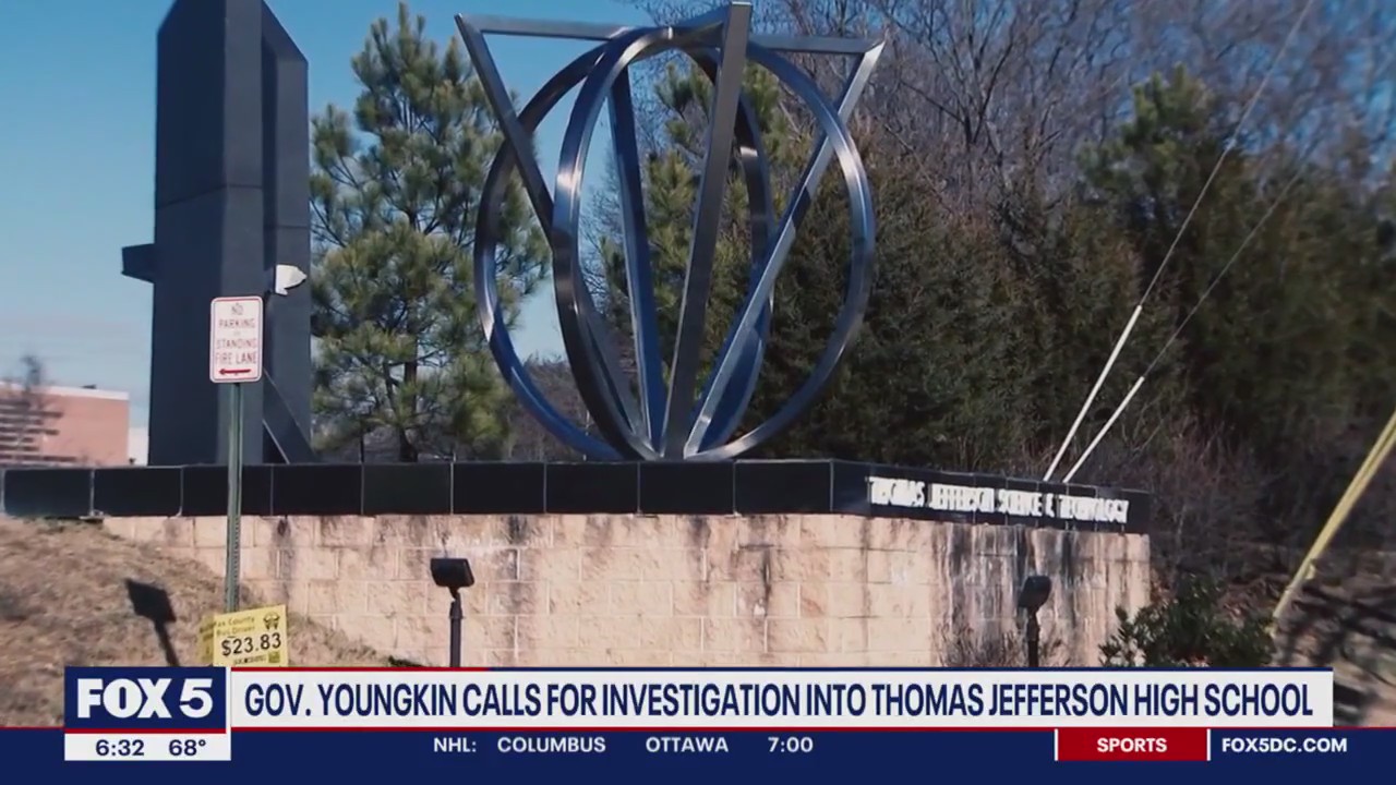 Gov. Youngkin calls for investigation into Thomas Jefferson High School ...