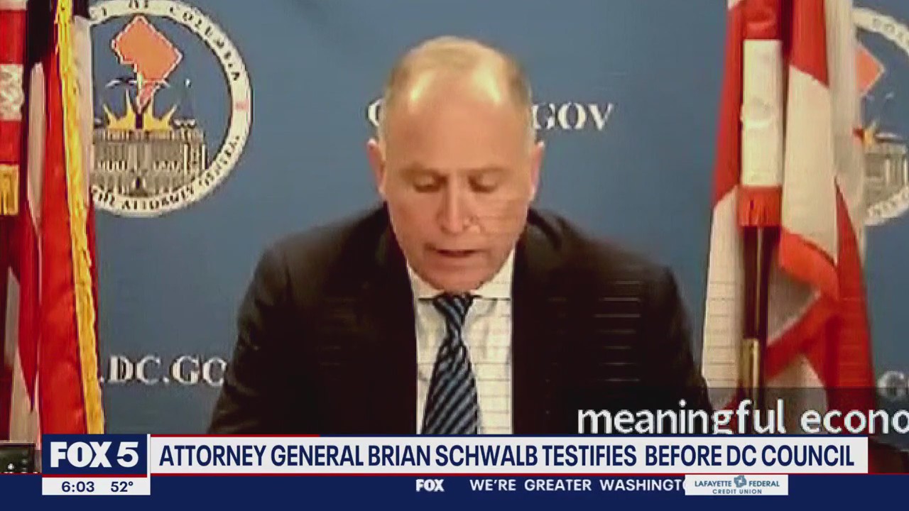 Attorney General Brian Schwalb testifies before DC Council | FOX 5 DC