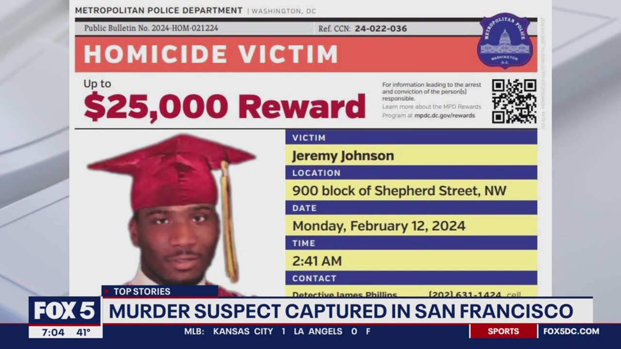 DC murder suspect captured in California | FOX 5 DC