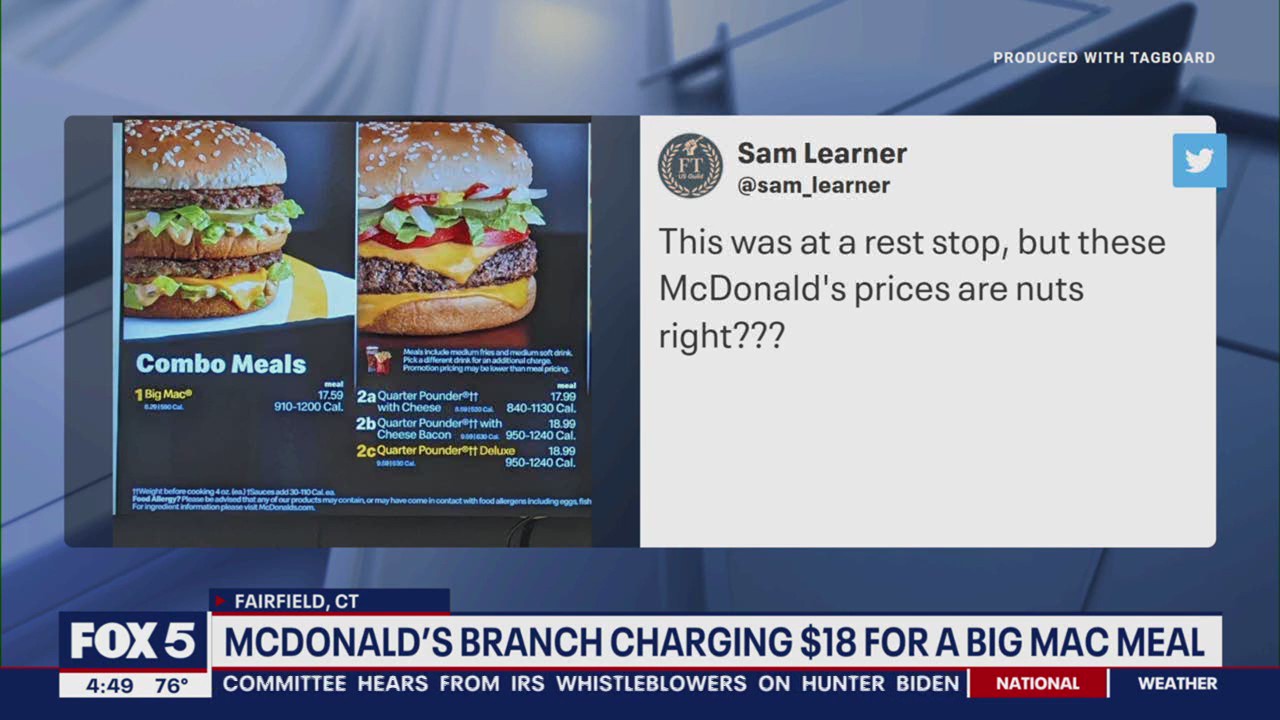 McDonald's branch charging $18 for a Big Mac meal | FOX 5 DC