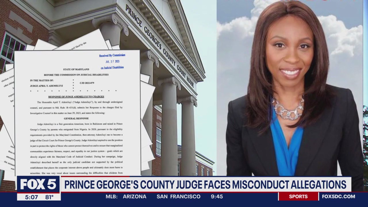 Prince George's County judge faces misconduct allegations | FOX 5 DC
