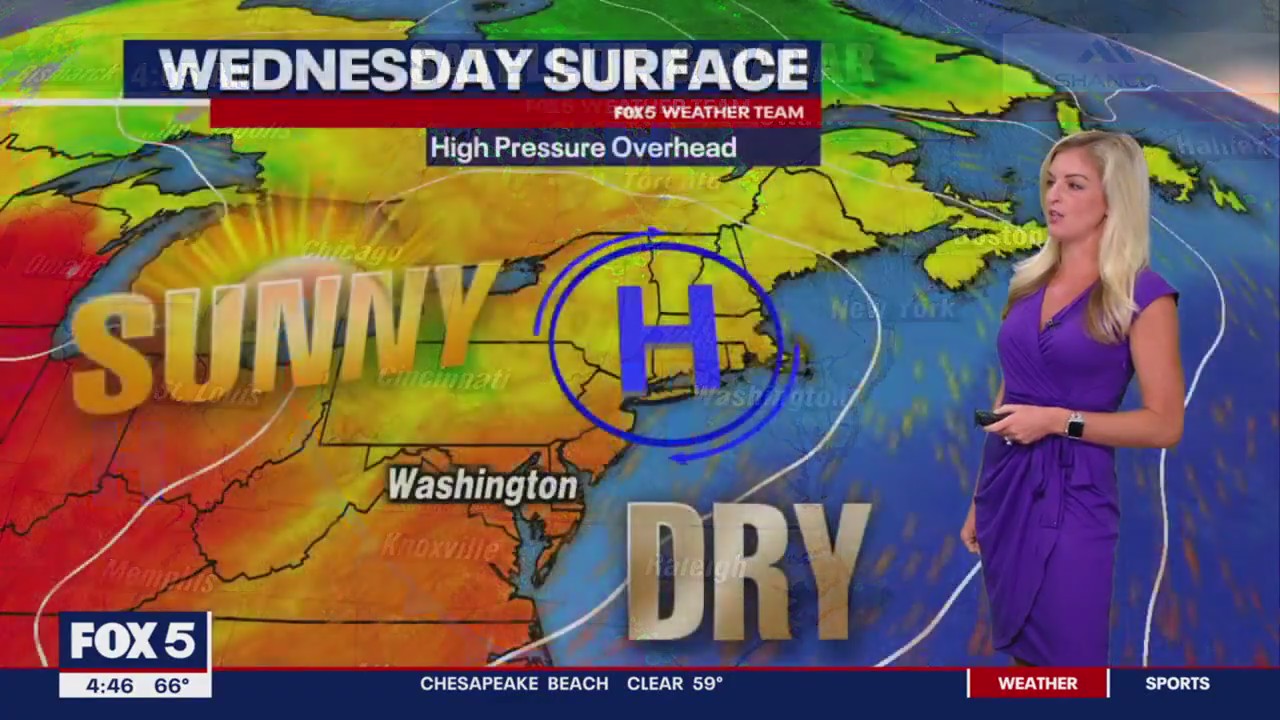 FOX 5 Weather forecast for Wednesday, August 23 | FOX 5 DC
