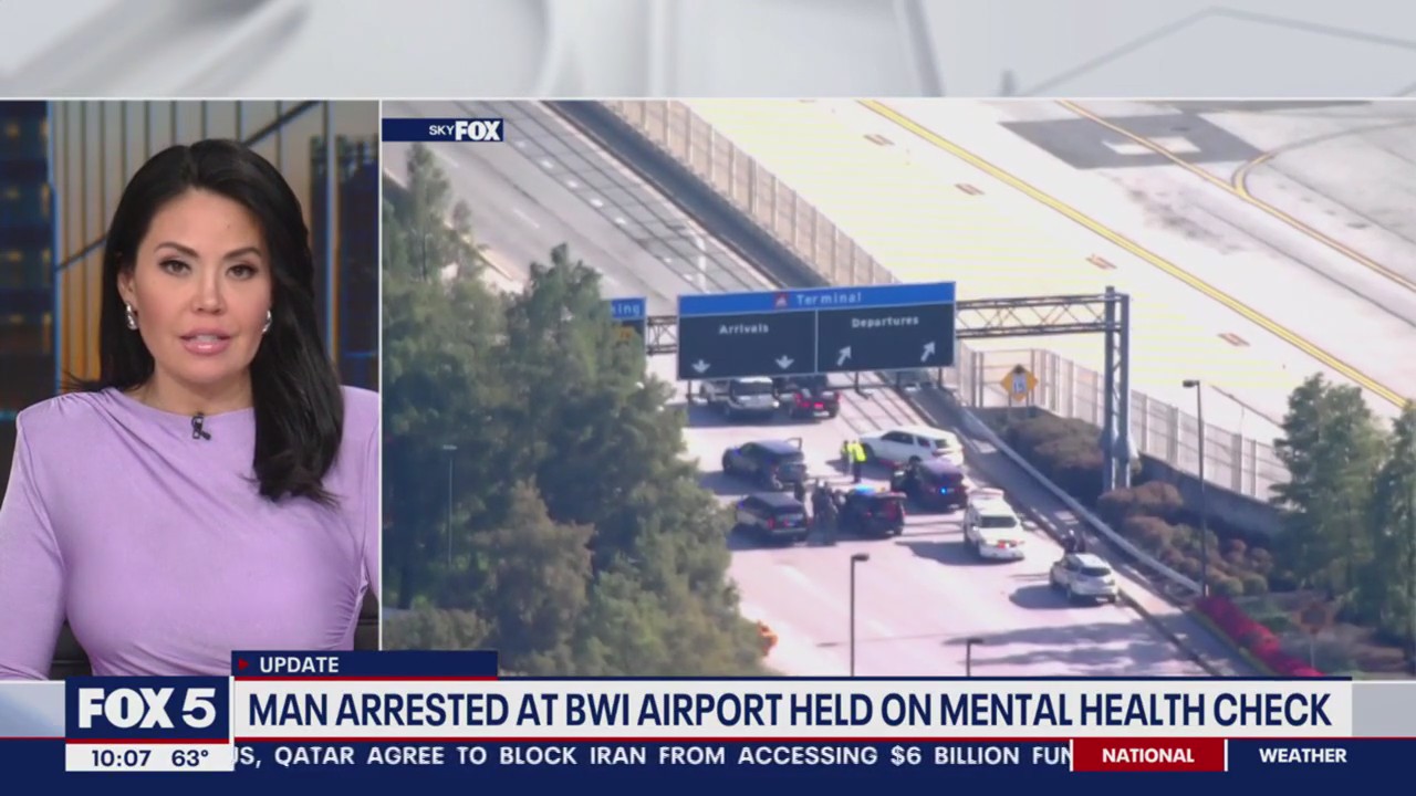 Man arrested after saying he had explosive at BWI held on mental health ...