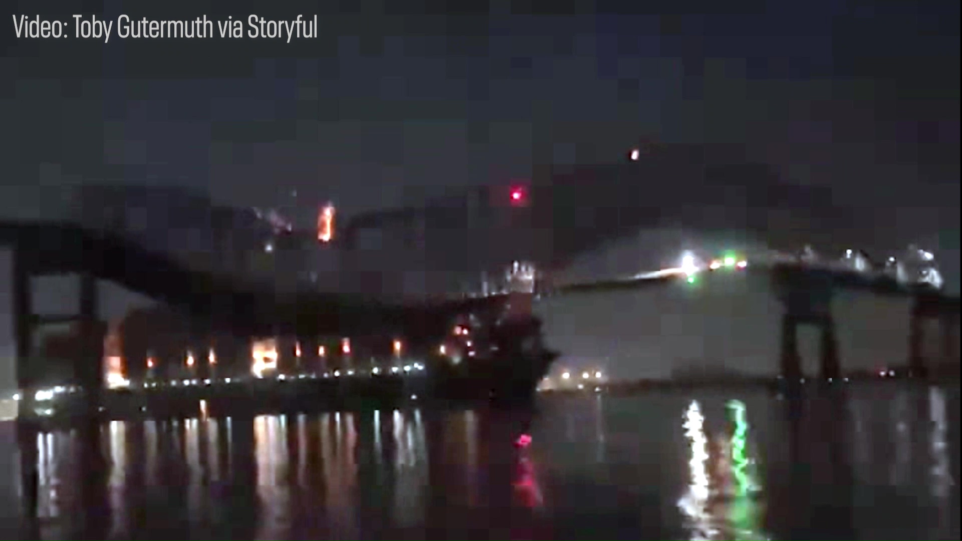 Watch: Witness records Baltimore bridge collapse | FOX 5 DC