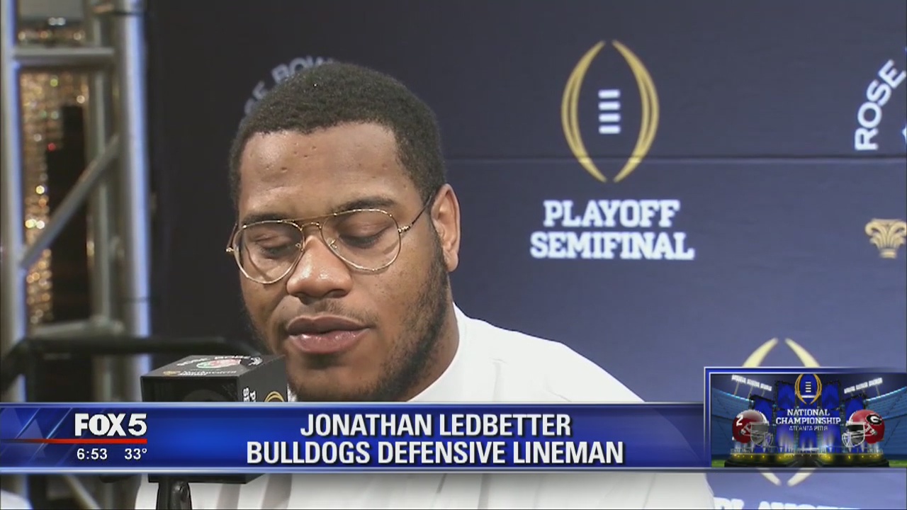 UGA's Jonathan Ledbetter discusses Georgia's defense | FOX 5 Atlanta