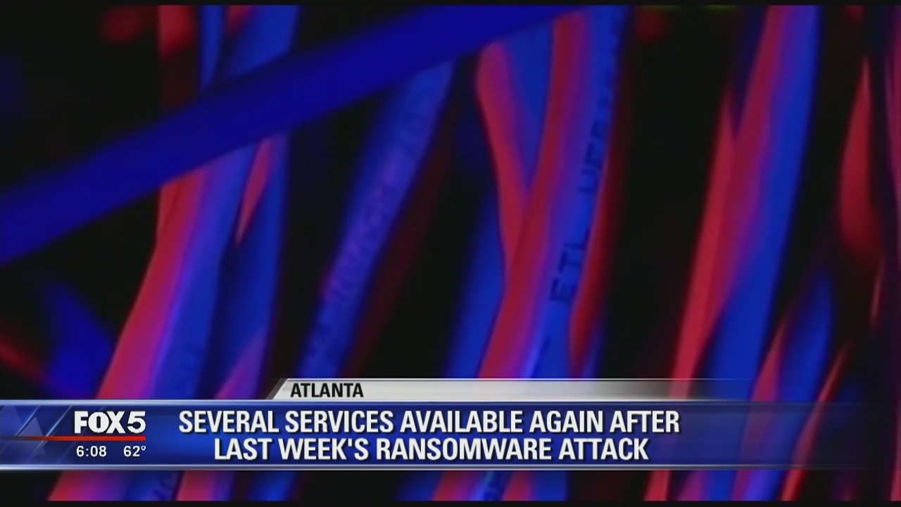 More services return following Atlanta ransomware attack | FOX 5 Atlanta