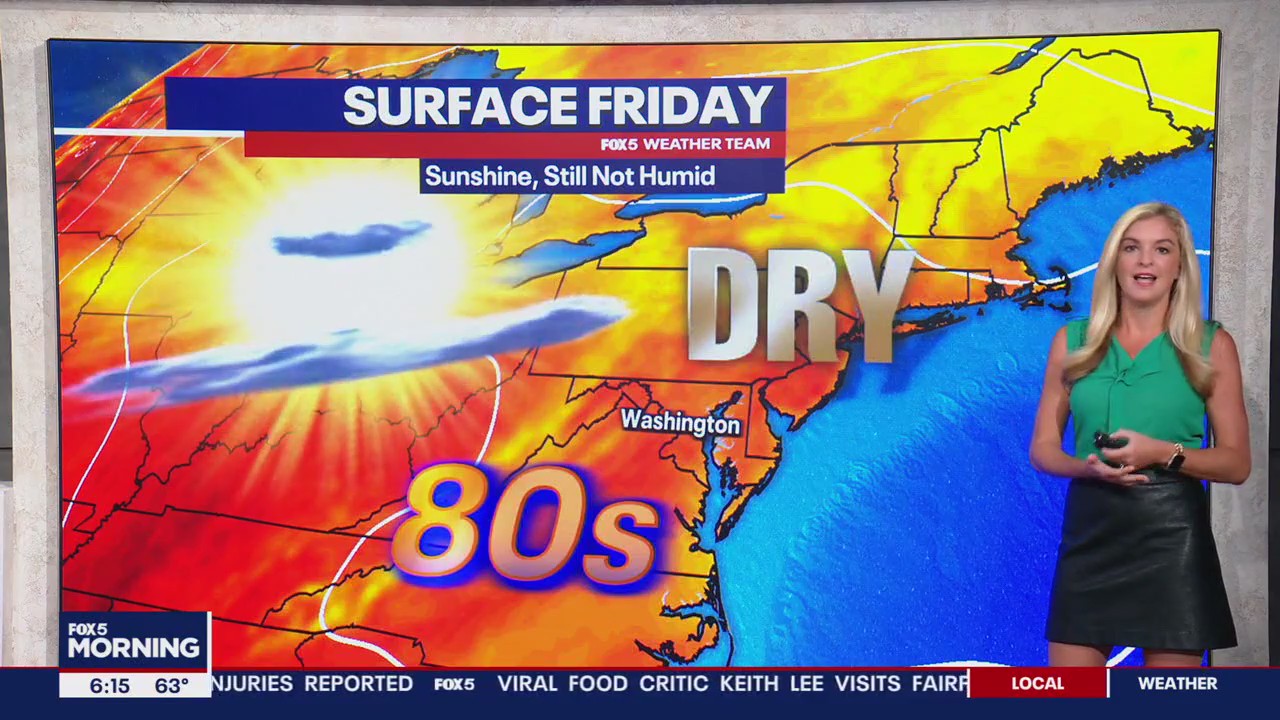 FOX 5 Weather forecast for Friday, August 23 | FOX 5 DC