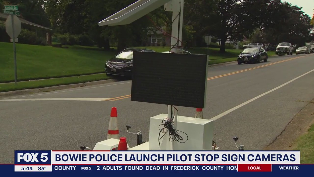 Bowie police testing AI stop sign cameras | FOX 5 DC