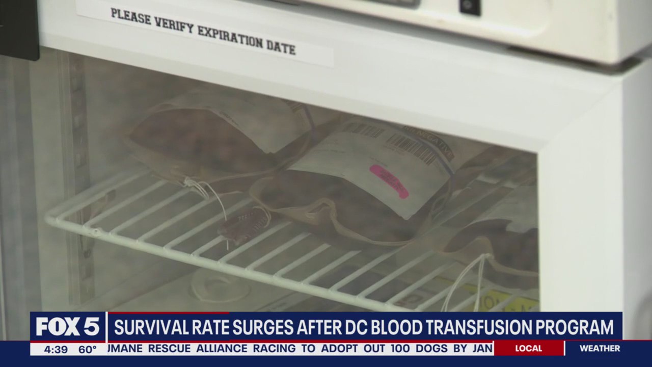 New blood transfusion program helping save lives across DC | FOX 5 DC