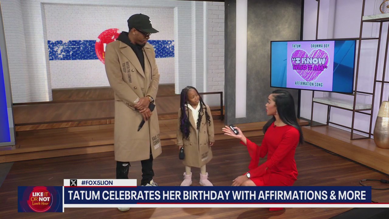 Viral star Tatum celebrates her 7th birthday with new affirmation song ...