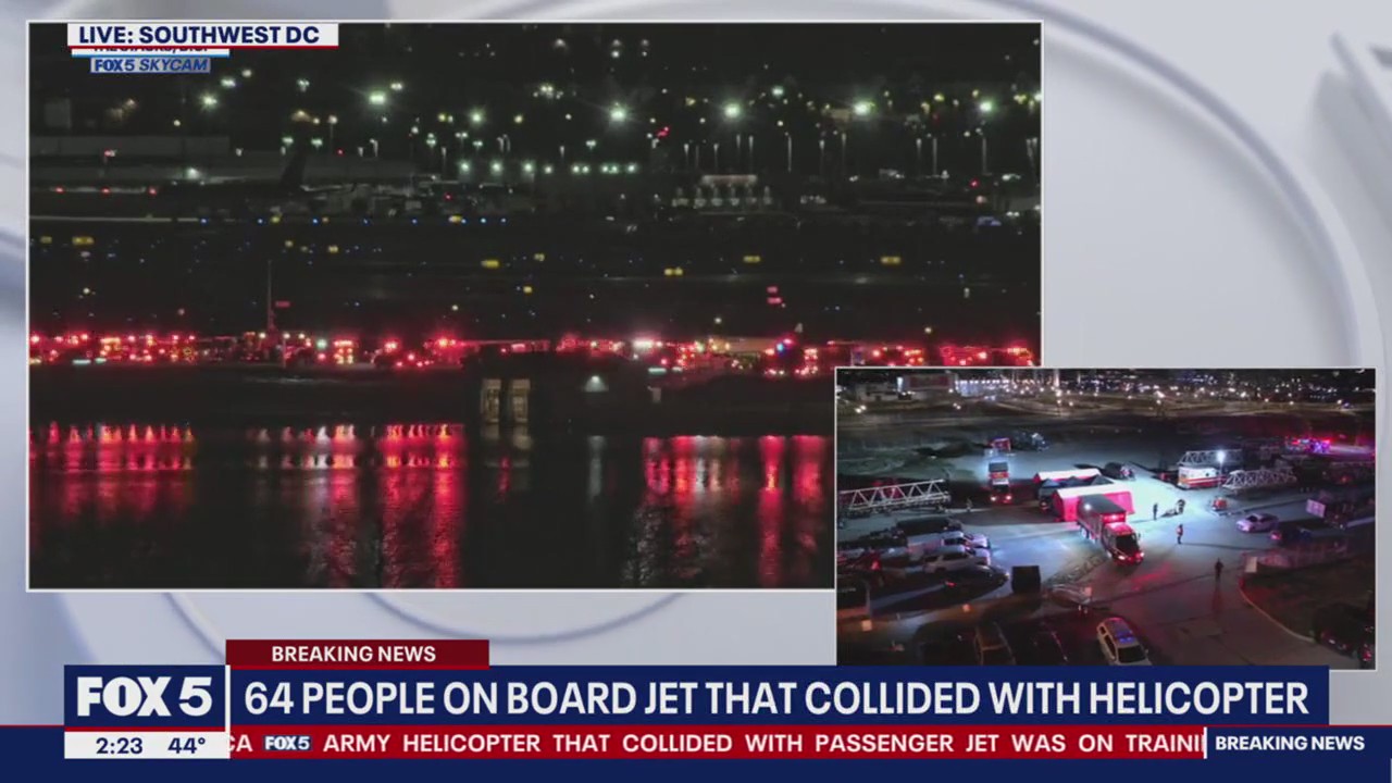 Major staging area set up near site of DCA crash | FOX 5 DC