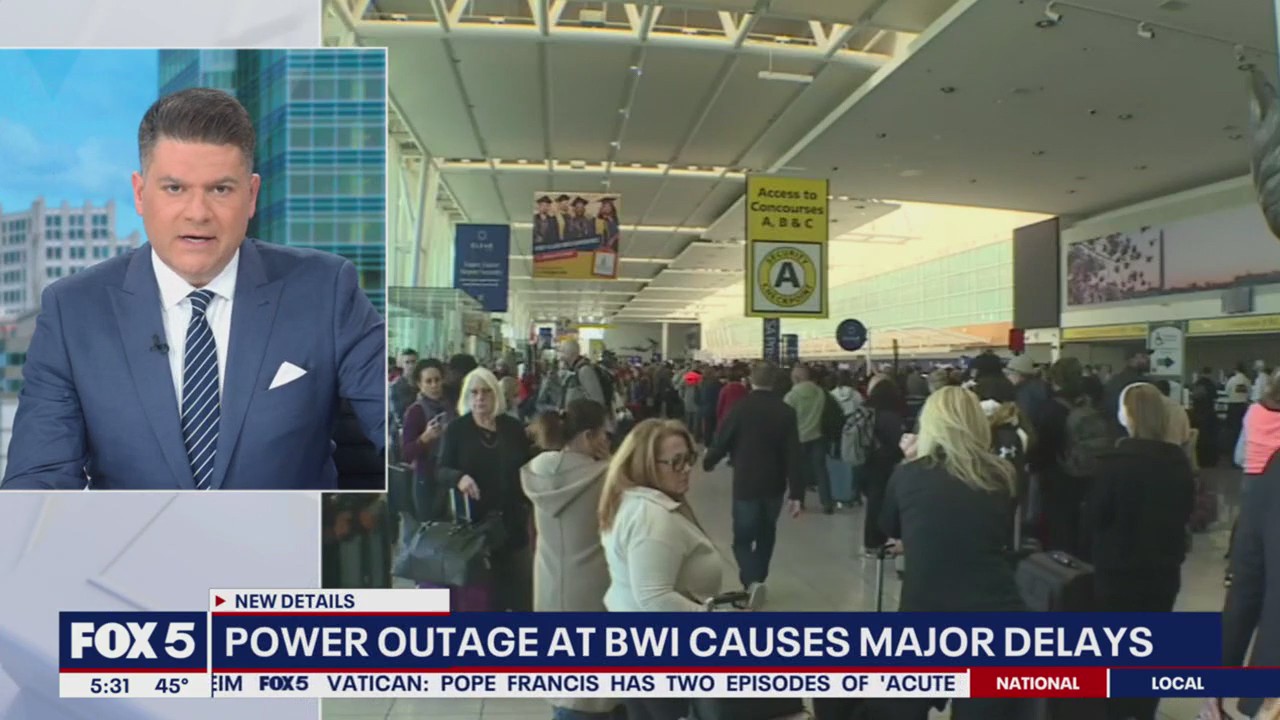 BWI Power outage delays flights for hours | FOX 5 DC