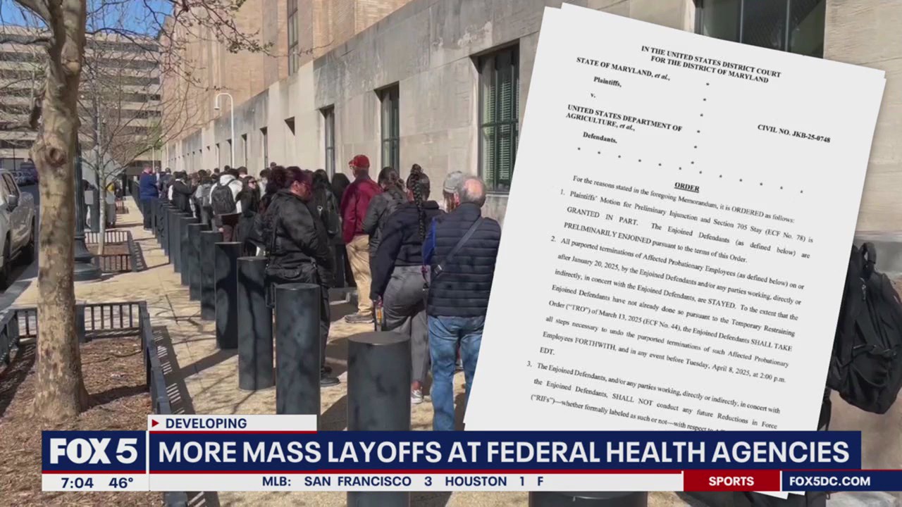 Mass layoffs hit federal health agencies | FOX 5 DC