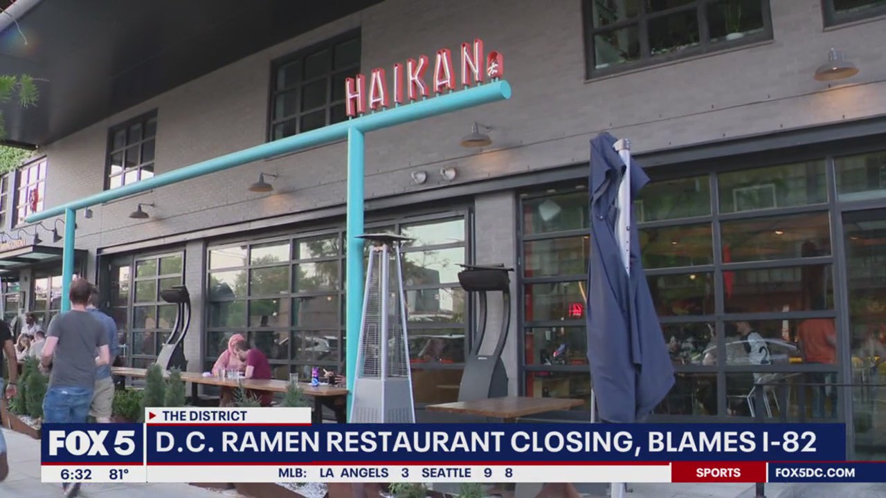 Another DC restaurant closing down, blaming controversial I-82 | FOX 5 DC