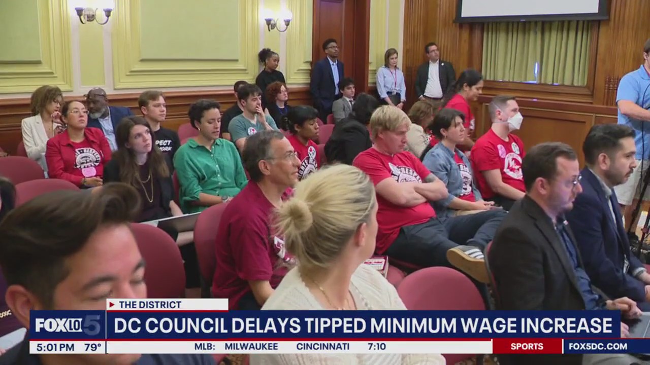 DC Council delays tipped minimum wage increase | FOX 5 DC