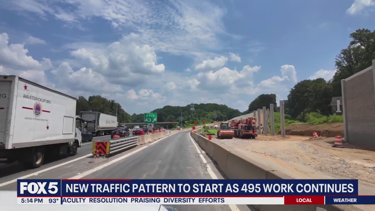 New traffic pattern to affect beltway traffic in McLean, VA | FOX 5 DC