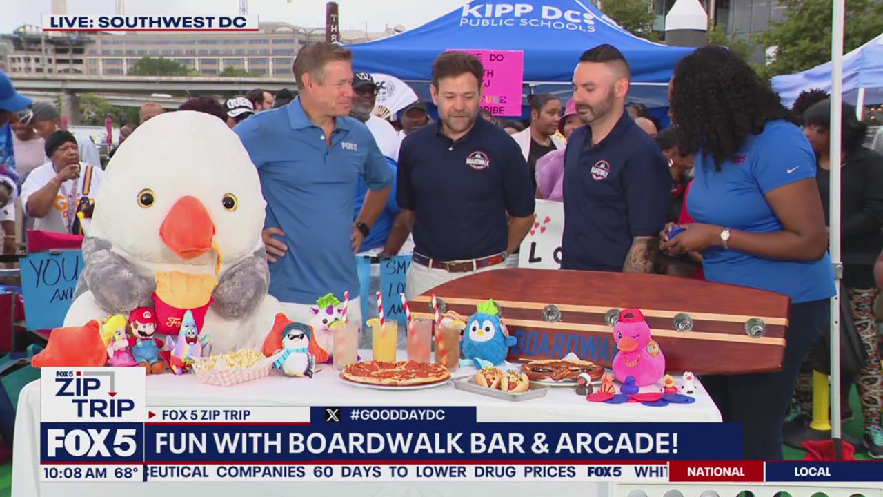 Zip Trip to The Wharf: Fun with Boardwalk Bar & Arcade | FOX 5 DC