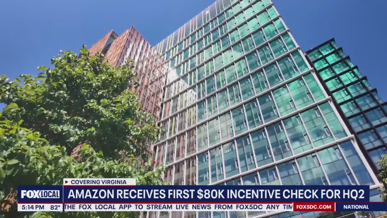 Amazon receives $81,000 from Arlington as part of HQ2 deal | FOX 5 DC