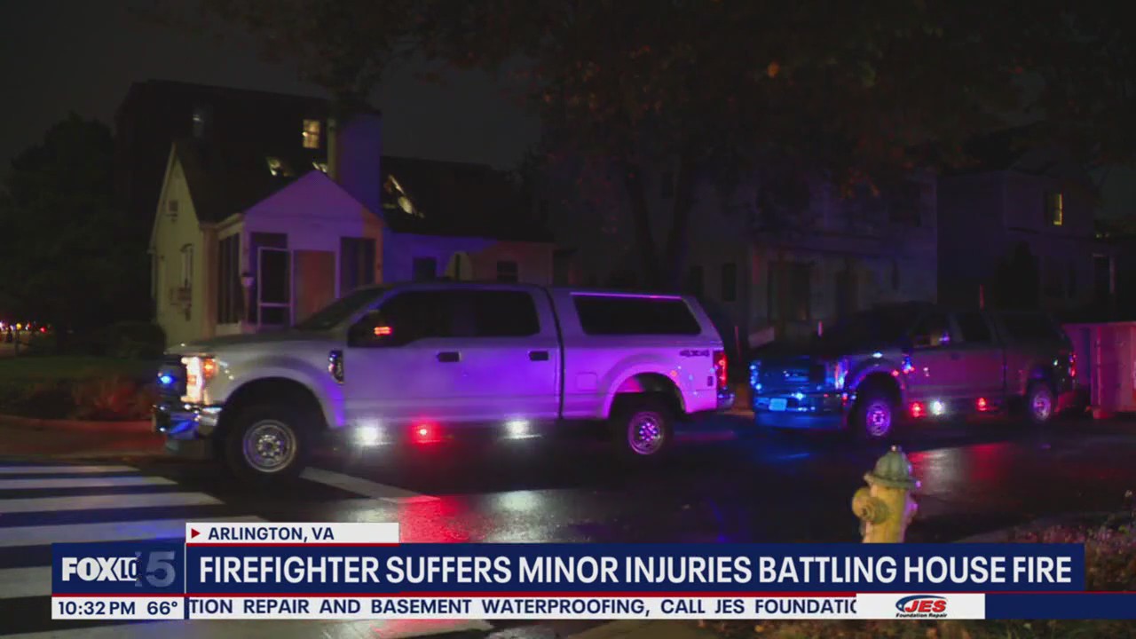 Firefighter injured while battling blaze in Arlington | FOX 5 DC