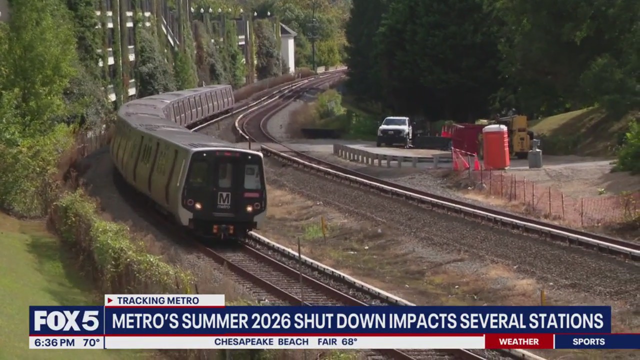 Metro's 2026 summer shutdown expected to impact multiple stations | FOX ...
