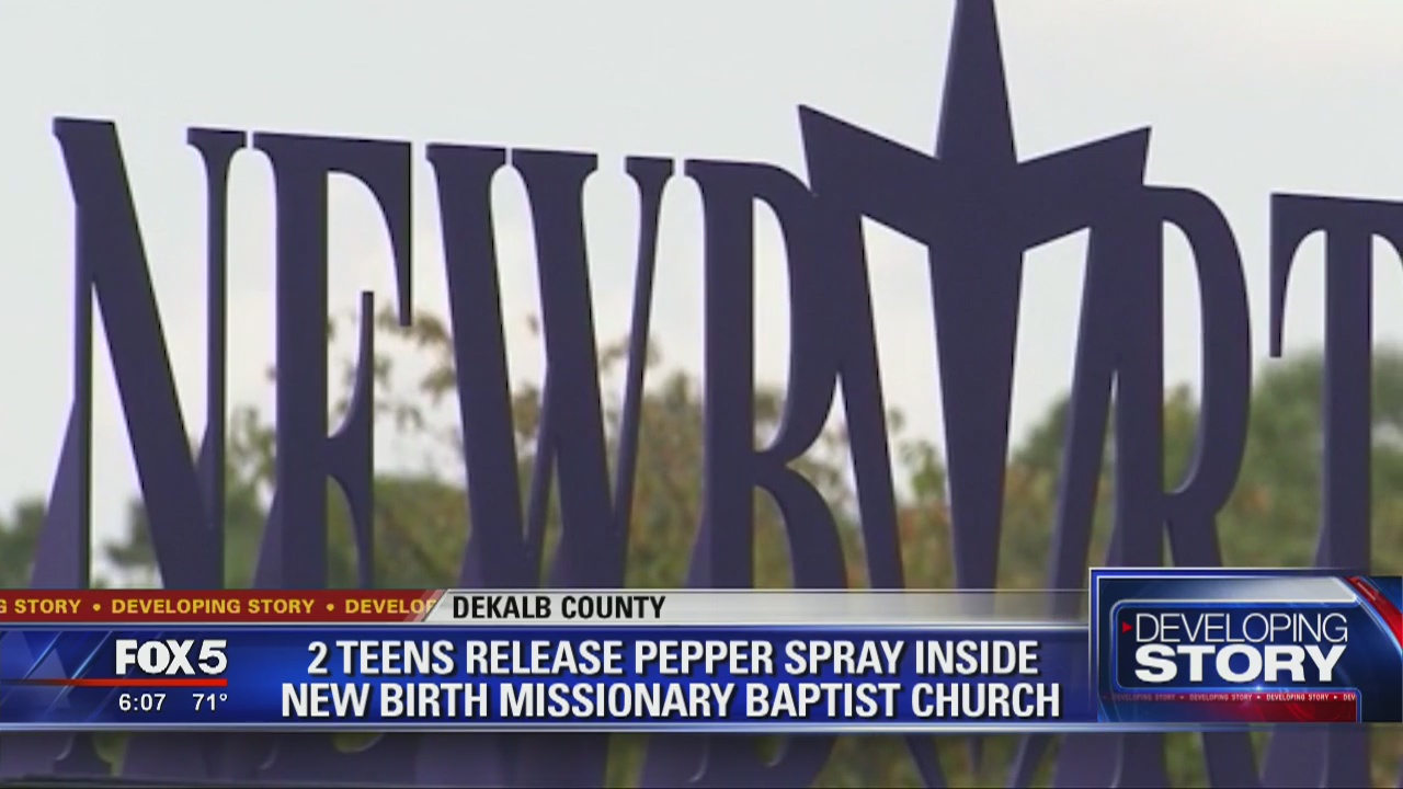 Church pepper spray | FOX 5 Atlanta