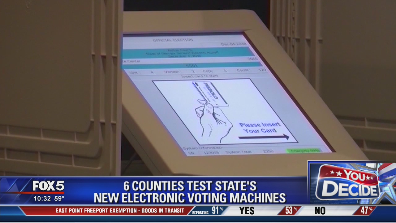 New voting machine issues | FOX 5 Atlanta