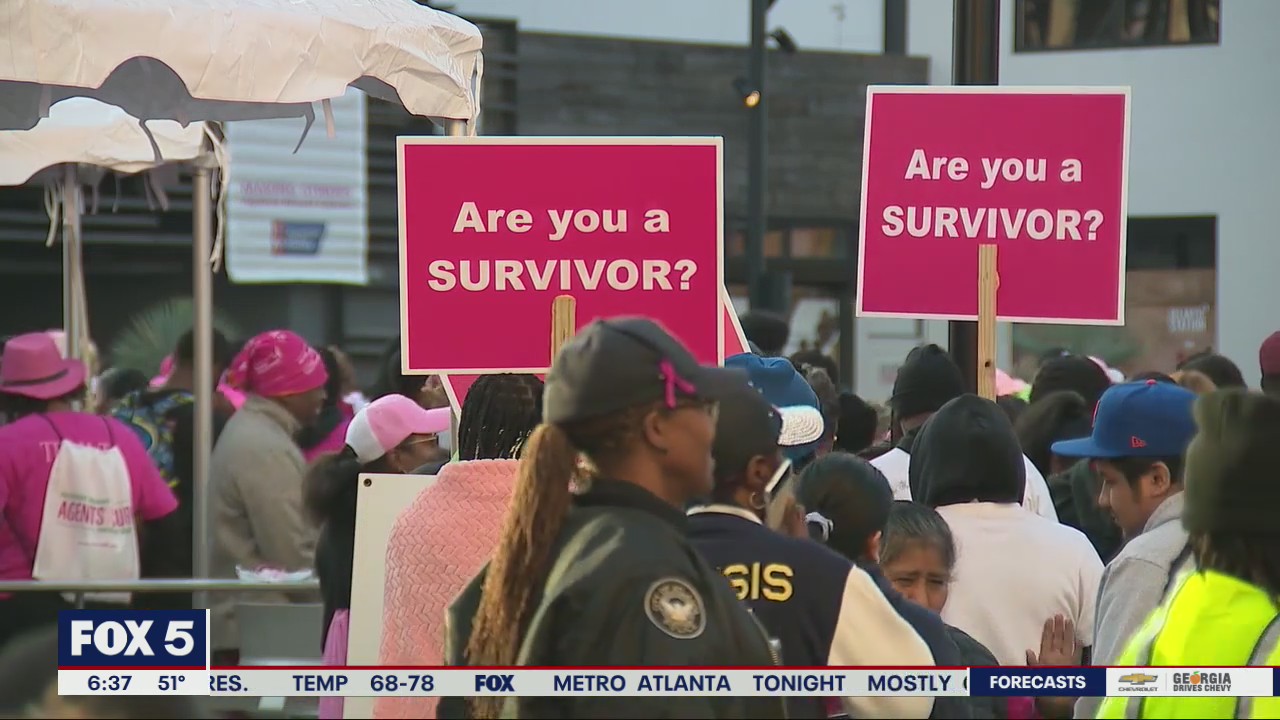 Survivors, supporters join fight against breast cancer | FOX 5 Atlanta