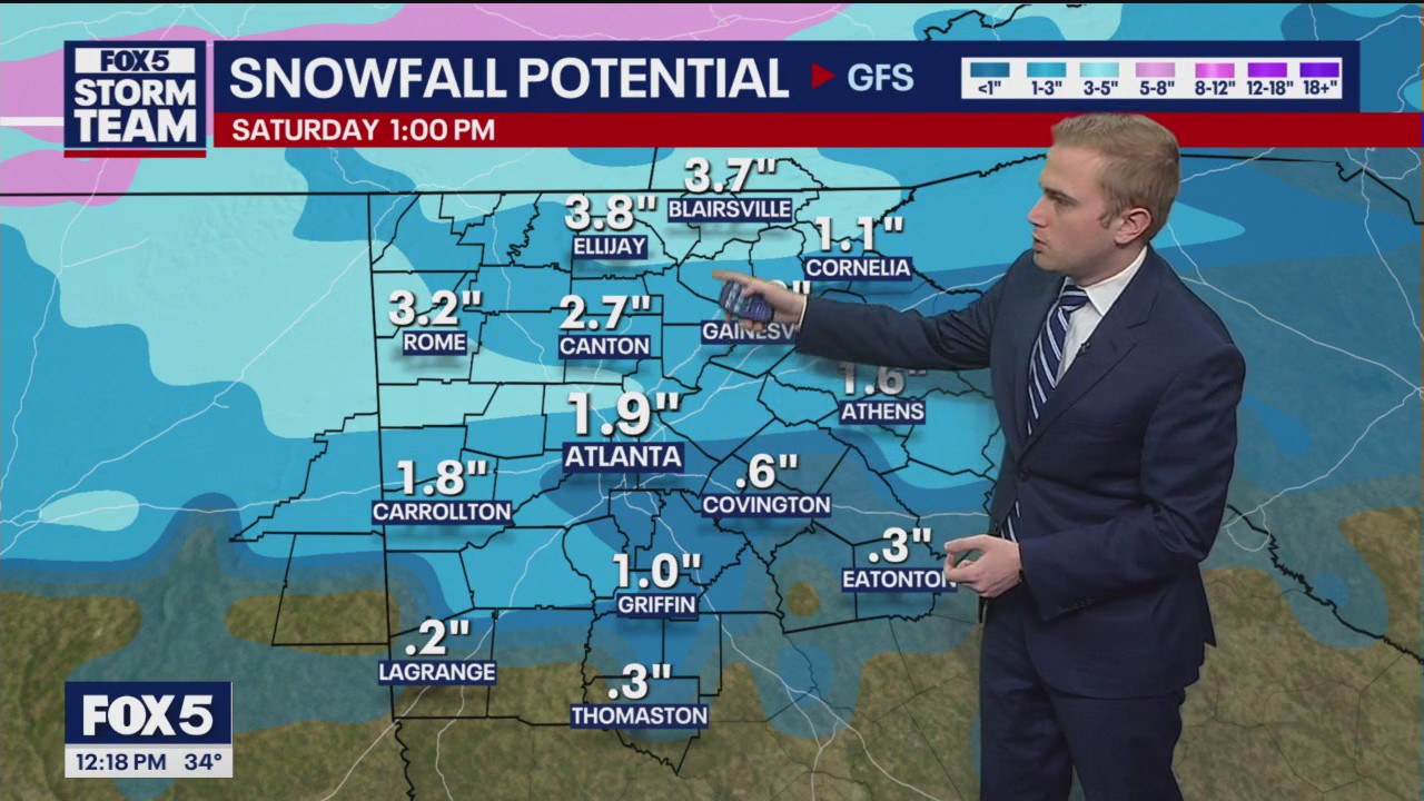 Wednesday midday weather forecast | FOX 5 Atlanta