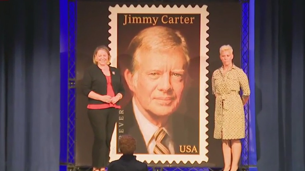 Jimmy Carter stamp unveiled at The Carter Center | FOX 5 Atlanta