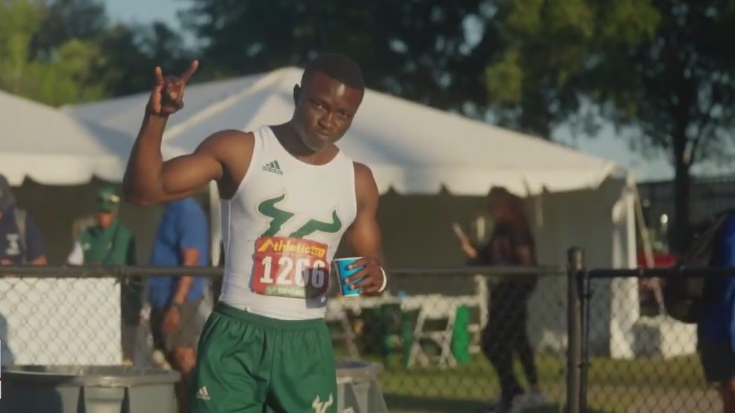 USF sprinter's homecoming | FOX 13 Tampa Bay